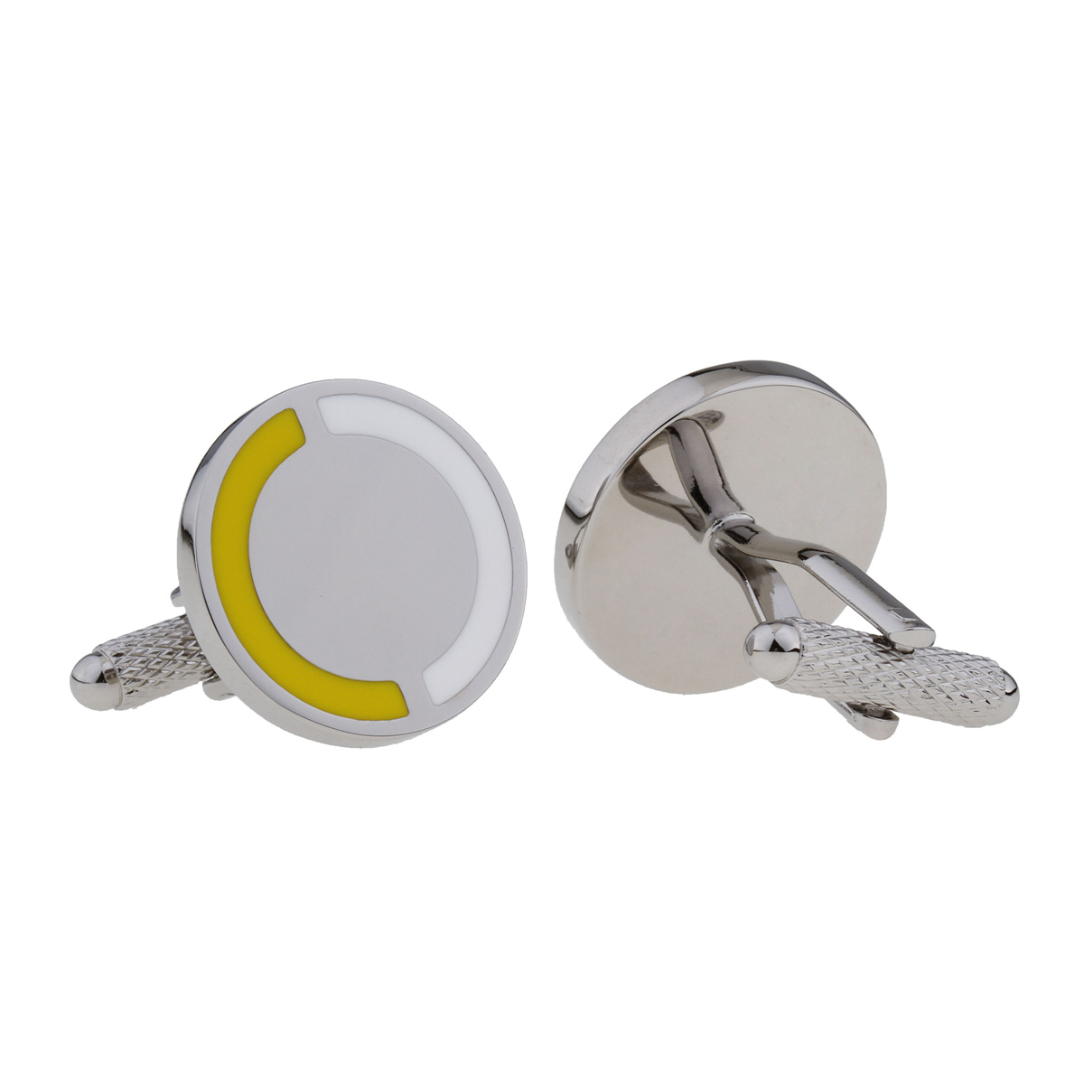 Cufflinks - Club & County - Yellow & White - Gift Shop Online Ireland ...