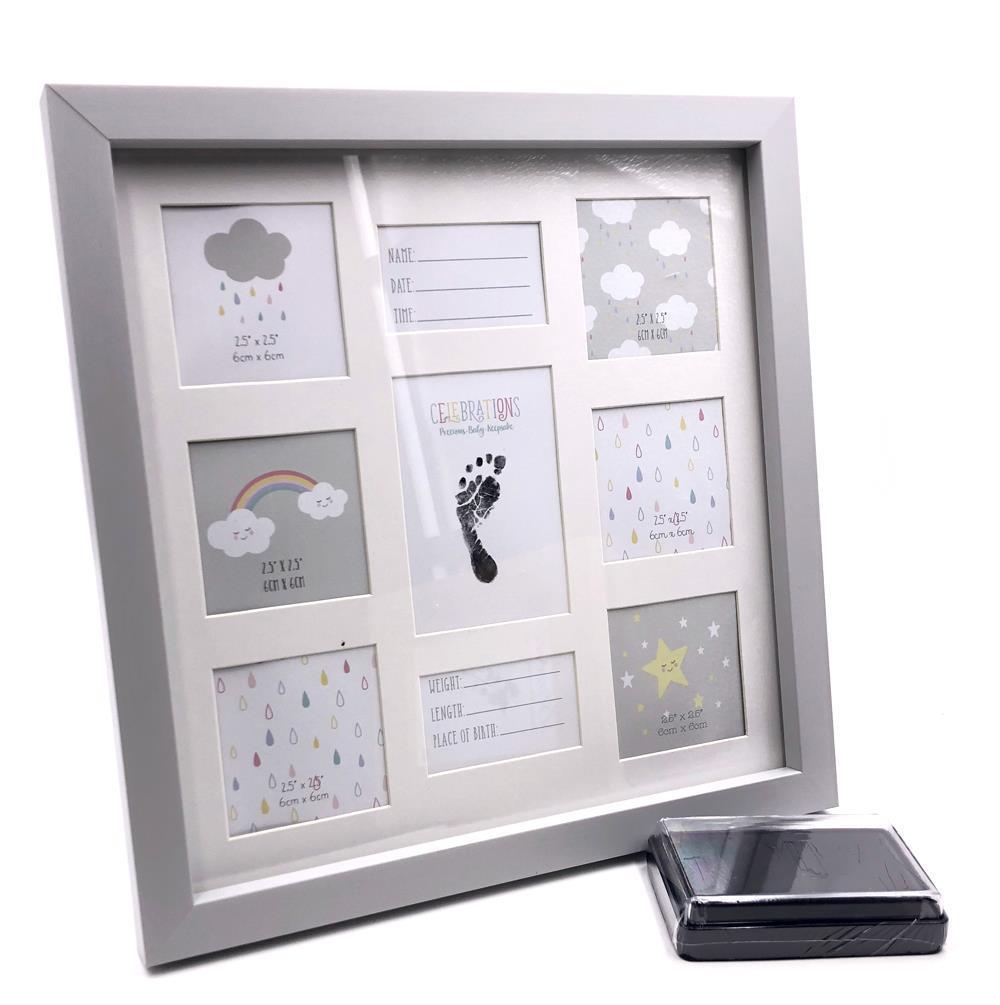 Baby Keepsake Photo Frame With Foot Print and Ink CG1160