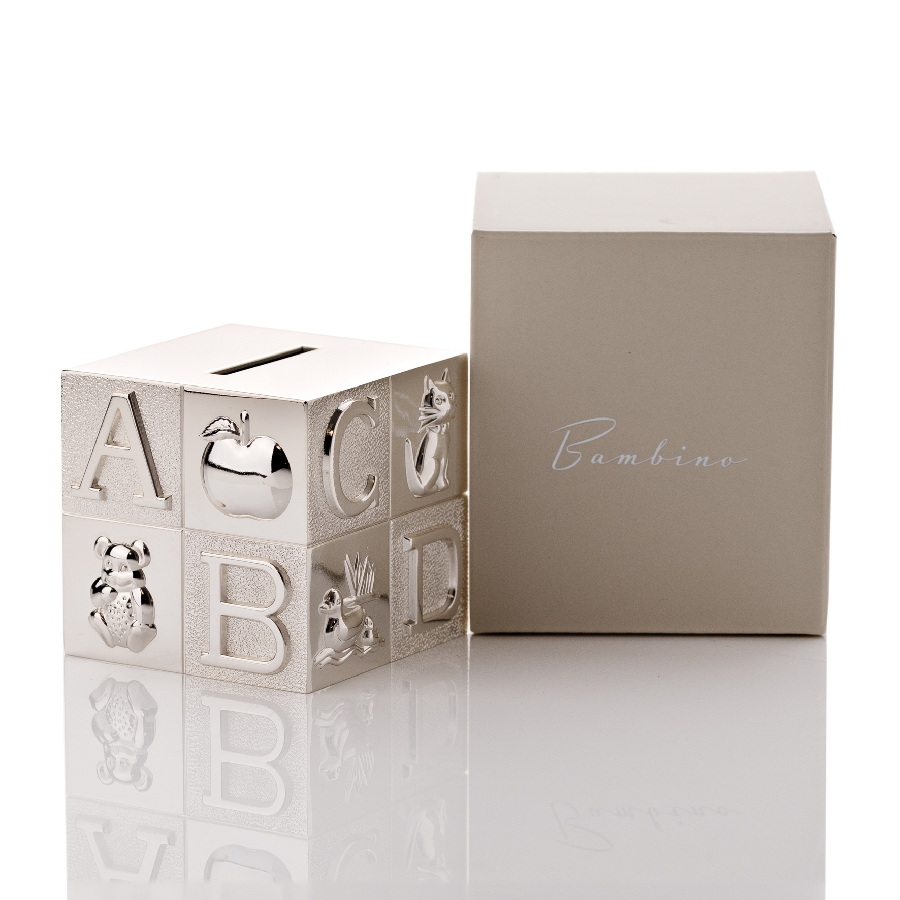 Bambino By Juliana® Silver-Plated Money Box - A B C